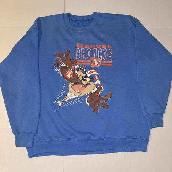 Shirts | Vintage 1992 Jostens Denver Broncos Taz Looney Tunes Blue Lg ...